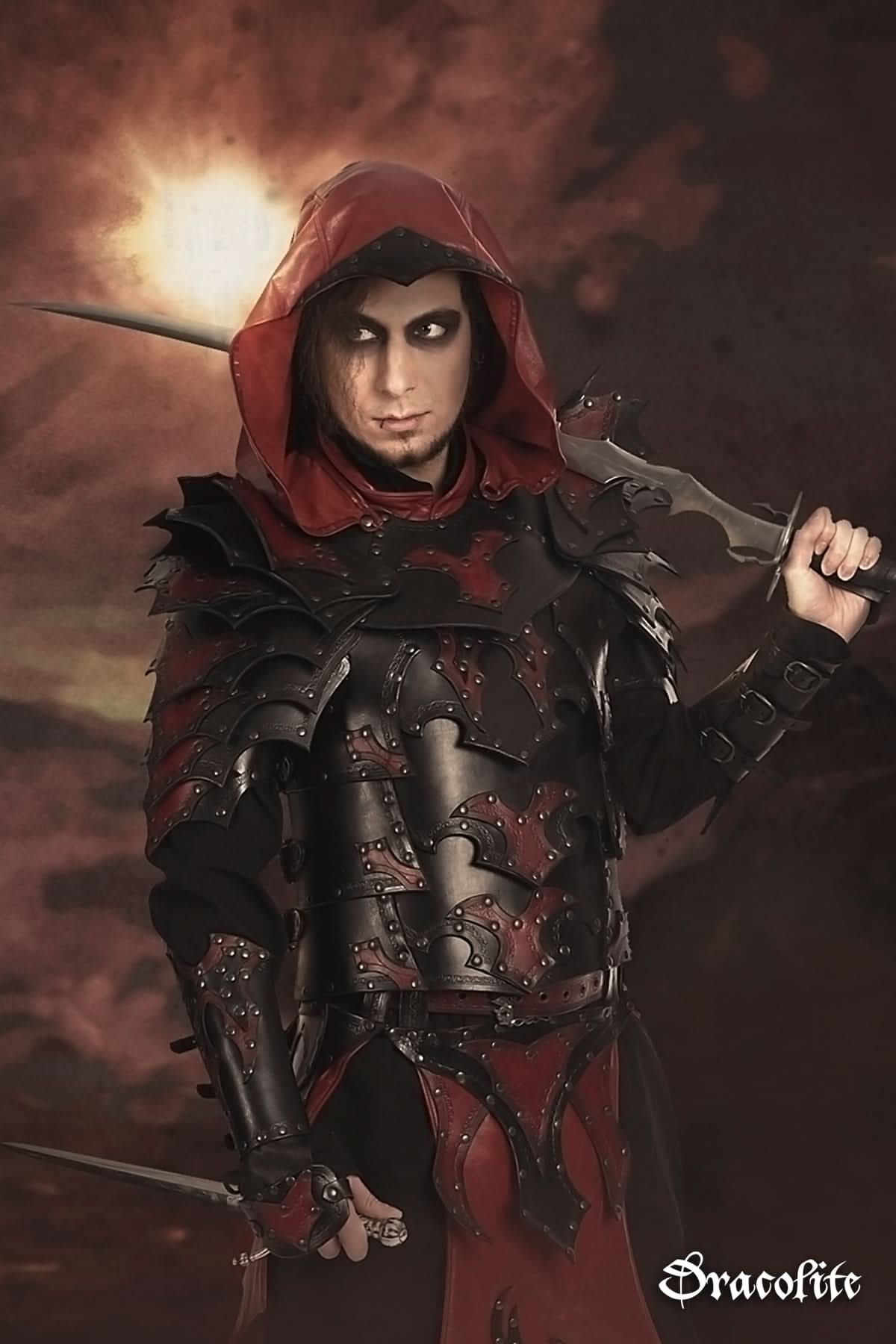 Armure complète Mordred armure en cuir pour GN - Dracolite